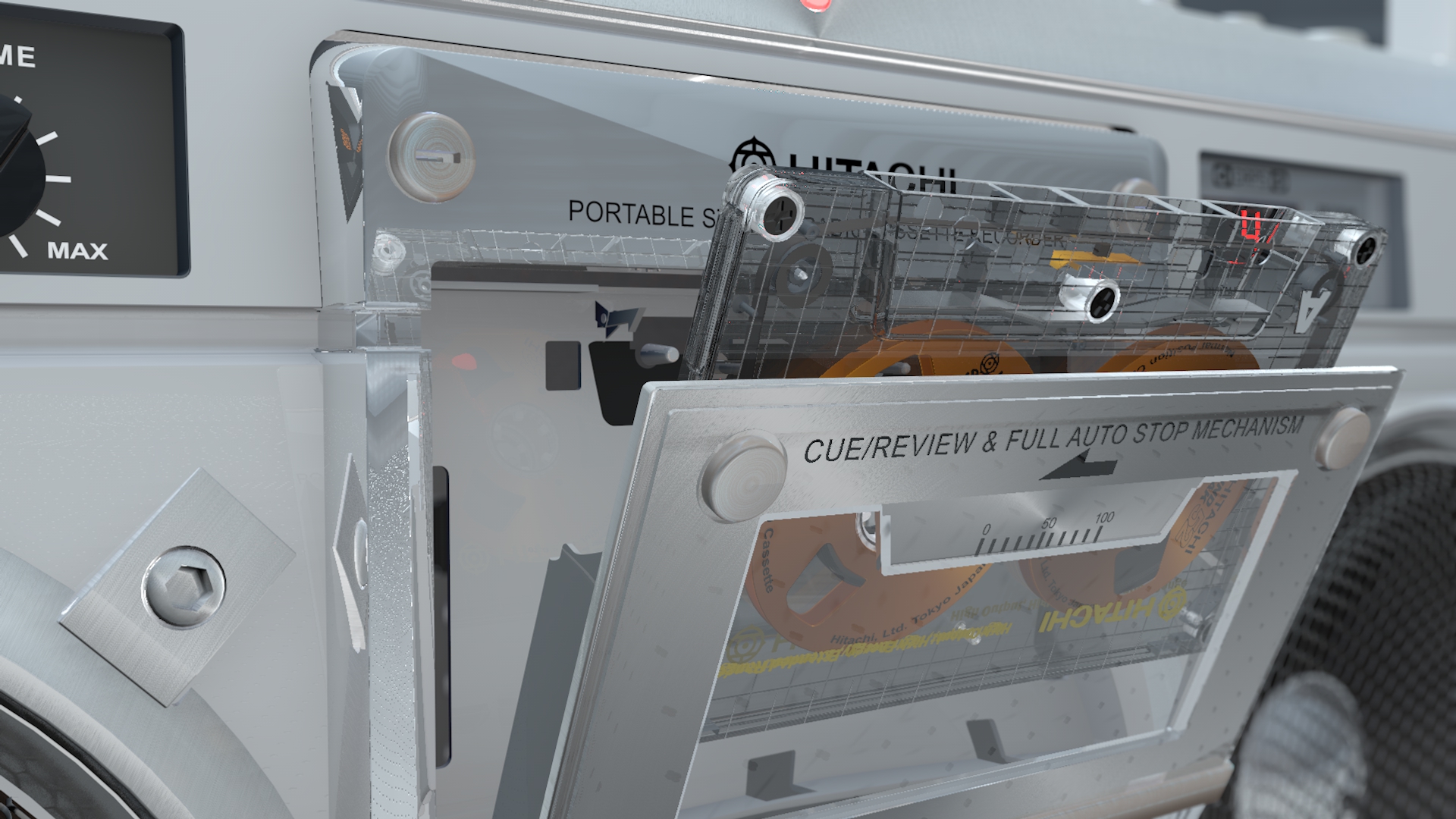 Realistic vintage Boombox Hitachi TRK 8180EM Guettoblaster (1979) by ...