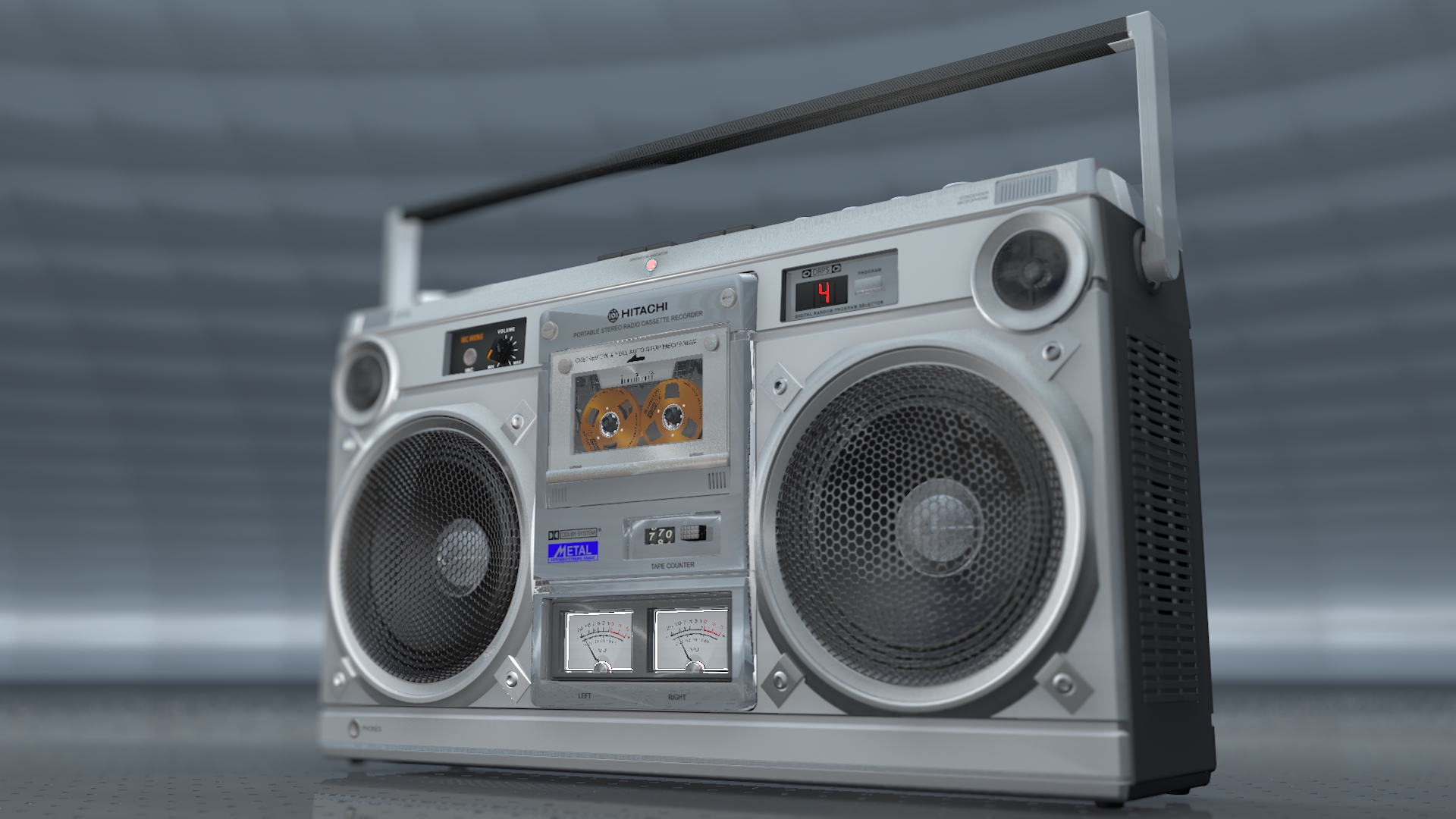 Realistic vintage Boombox Hitachi TRK 8180EM Guettoblaster (1979) by ...