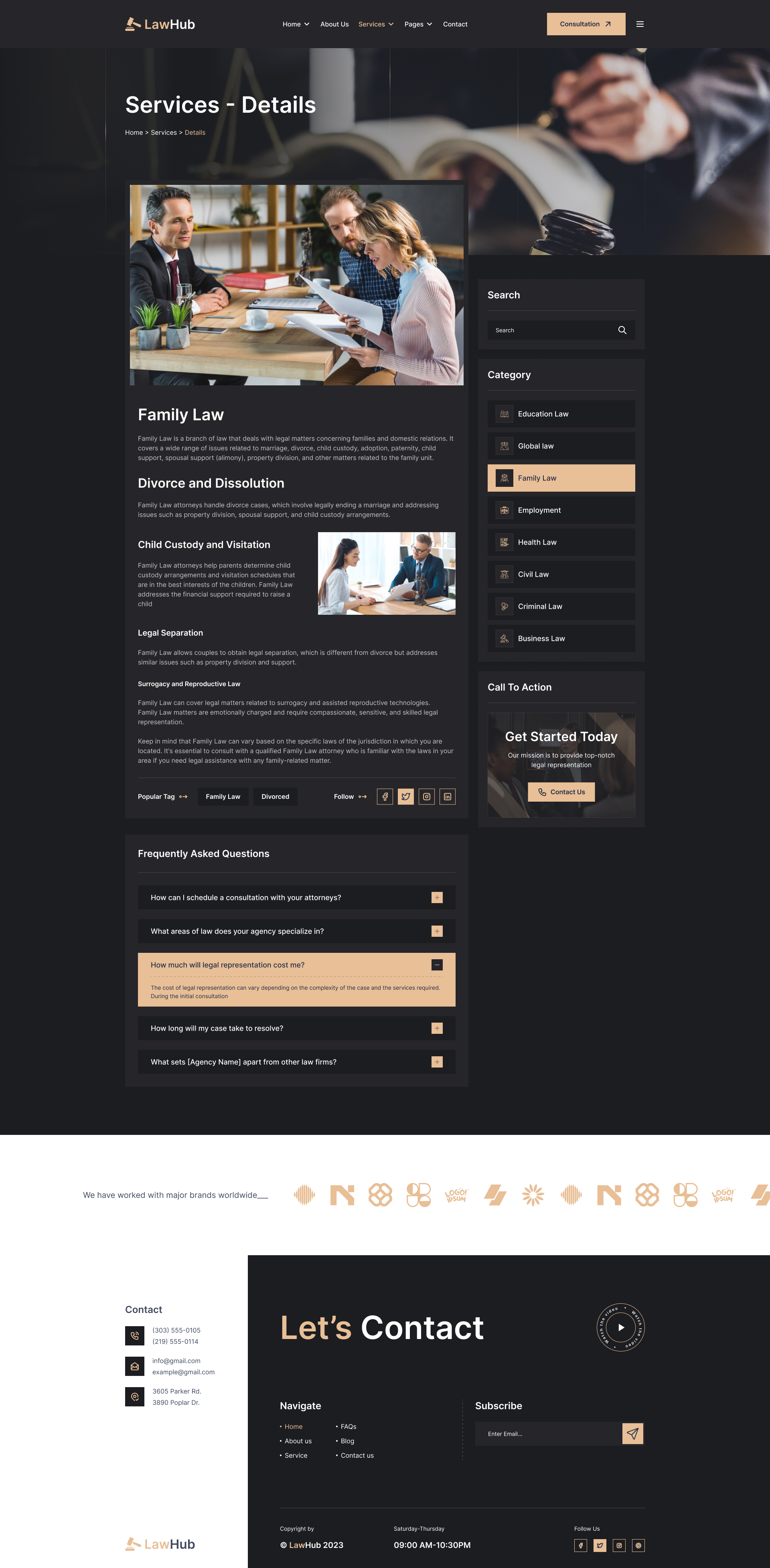 Lawhub - Lawyer Attorney Agency Ul Figma Template by pixelaxis ...