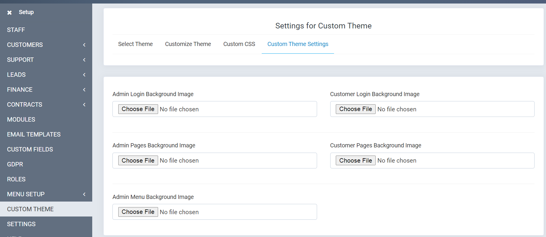 Dynamic Customized Theme Module for Perfex CRM by sejalinfotech | CodeCanyon