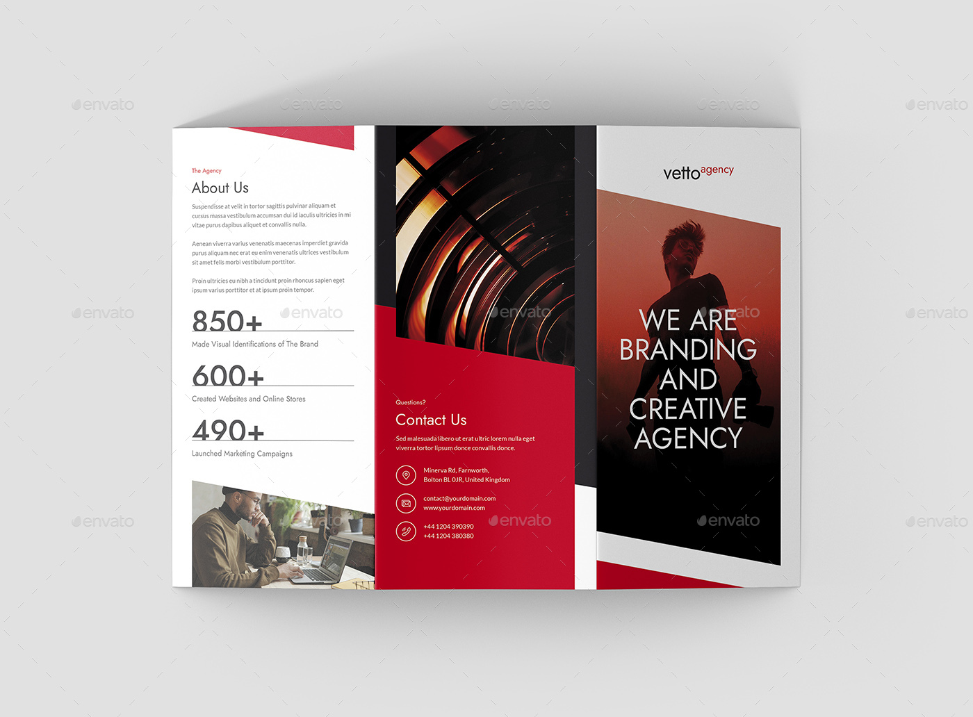 Branding Agency Brochure Tri-Fold Template, Print Templates | GraphicRiver