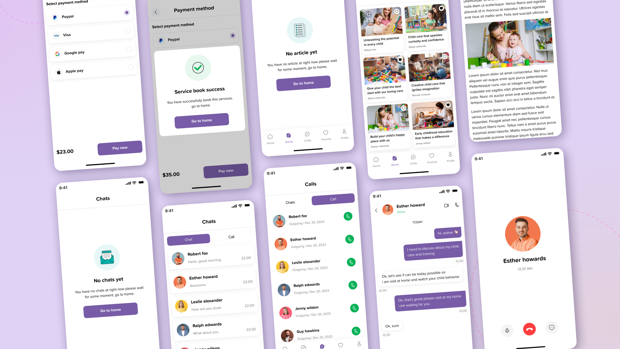 Kiddo Connect UI template - Find Child Care app in Flutter 3.x (Android ...