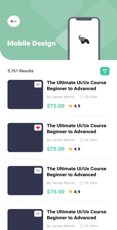 Online Learning Courses for Education App | UI Kit | Flutter | Figma FREE | Purpose by FlutterVision
