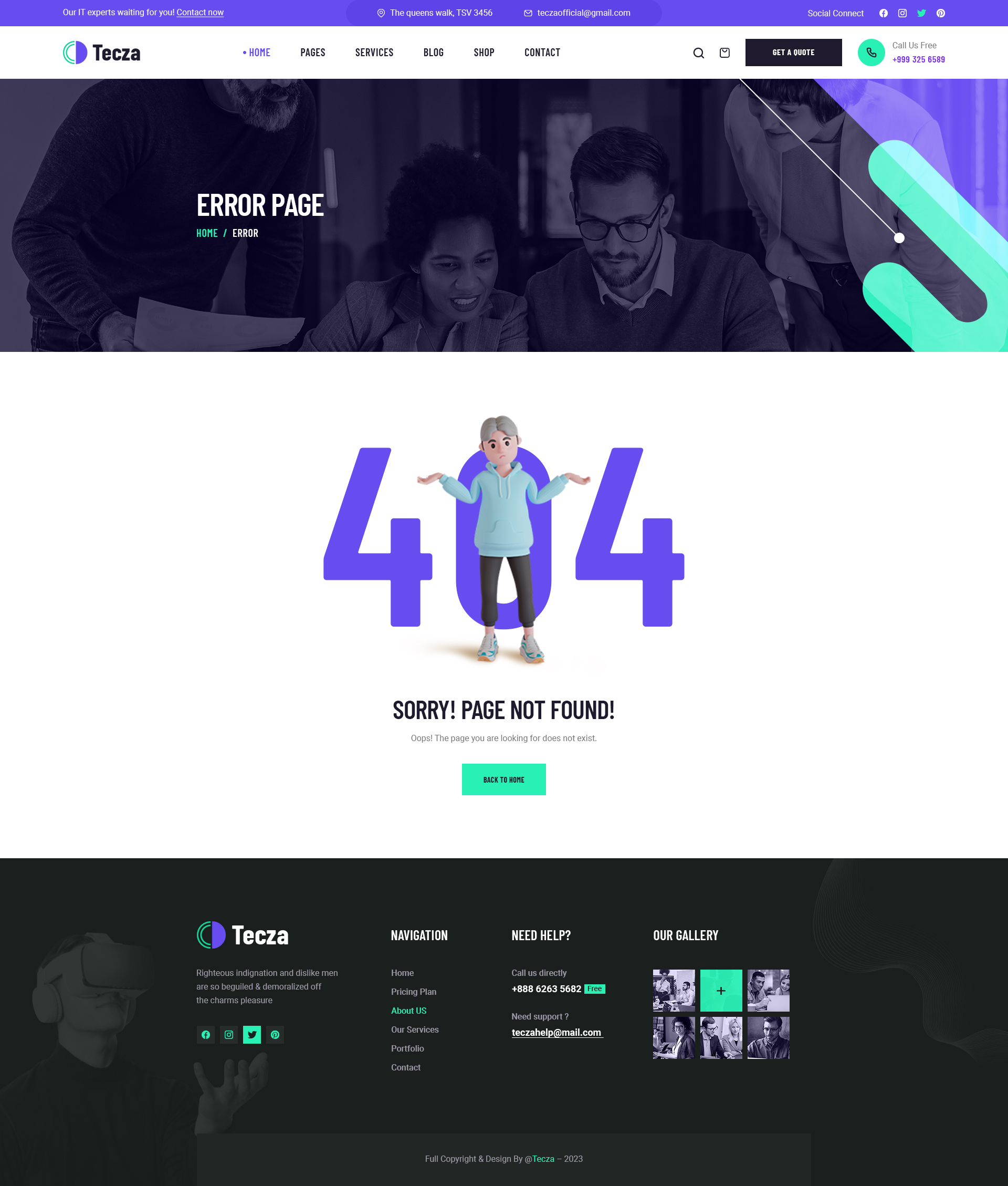 Tecza - IT Solutions & Technology PSD Template by AQLOVA | ThemeForest