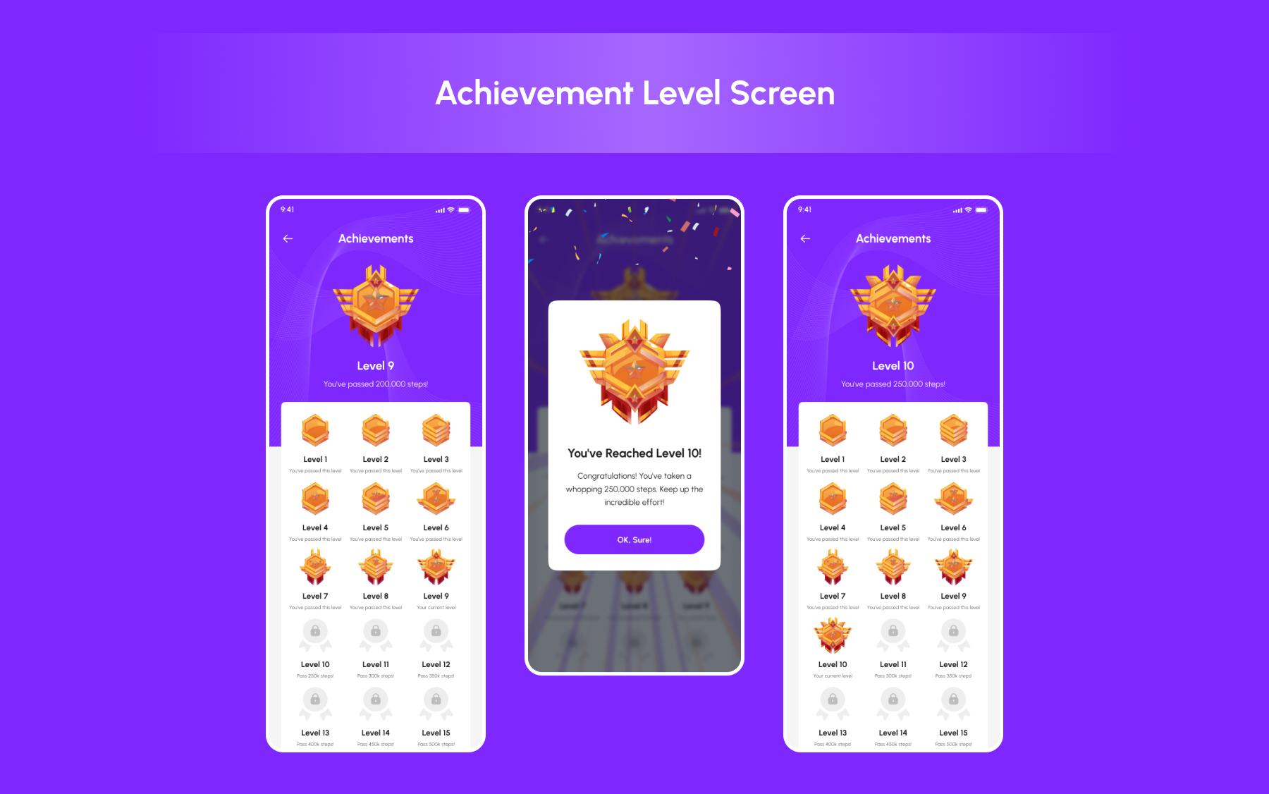 TrackStep - Step Counter | Tracker App | Flutter iOS/Android App Template by UnikAppsLight
