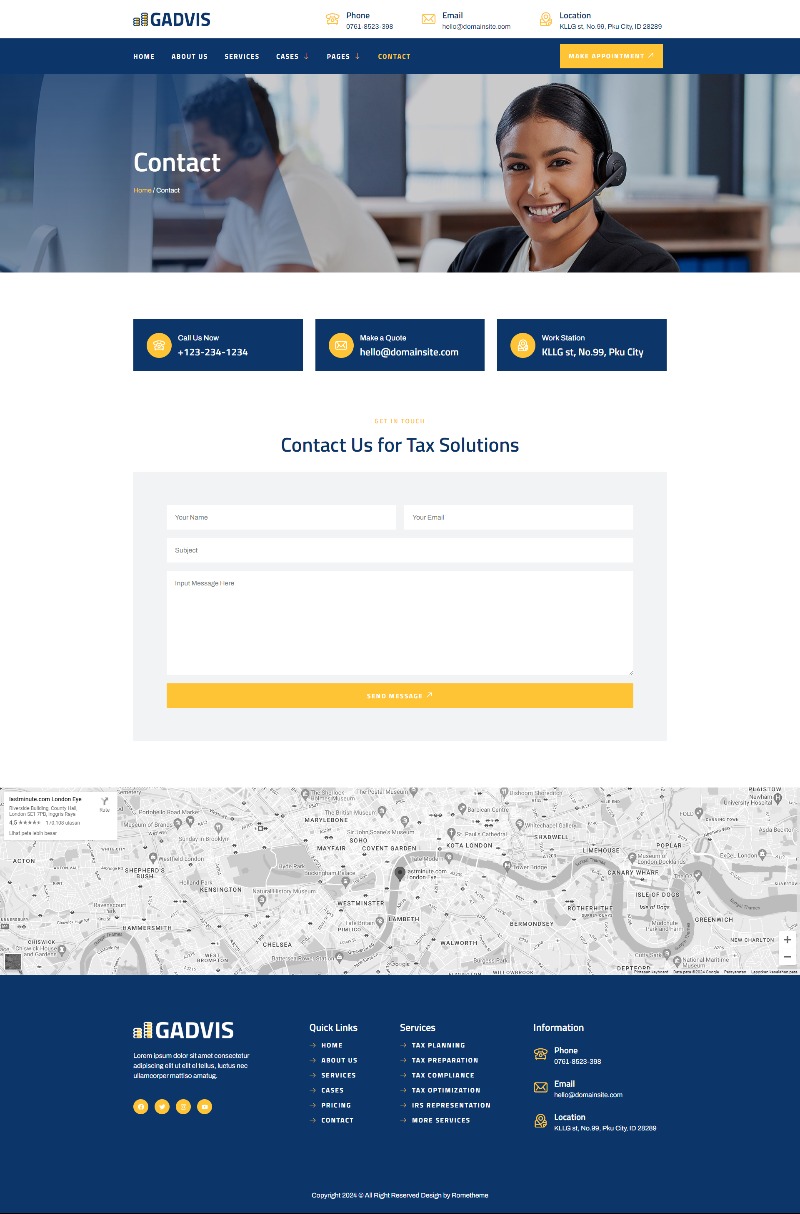 Gadvis - Tax Advisor & Financial Consulting Elementor Template Kit by ...