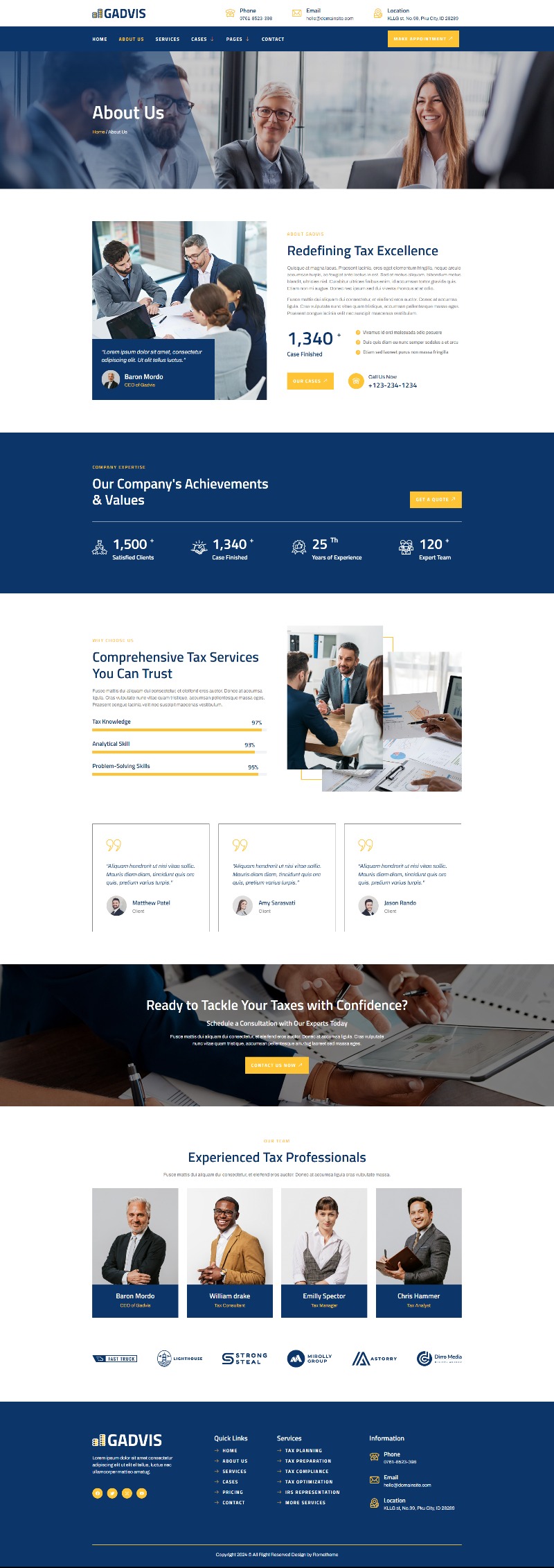 Gadvis - Tax Advisor & Financial Consulting Elementor Template Kit by ...