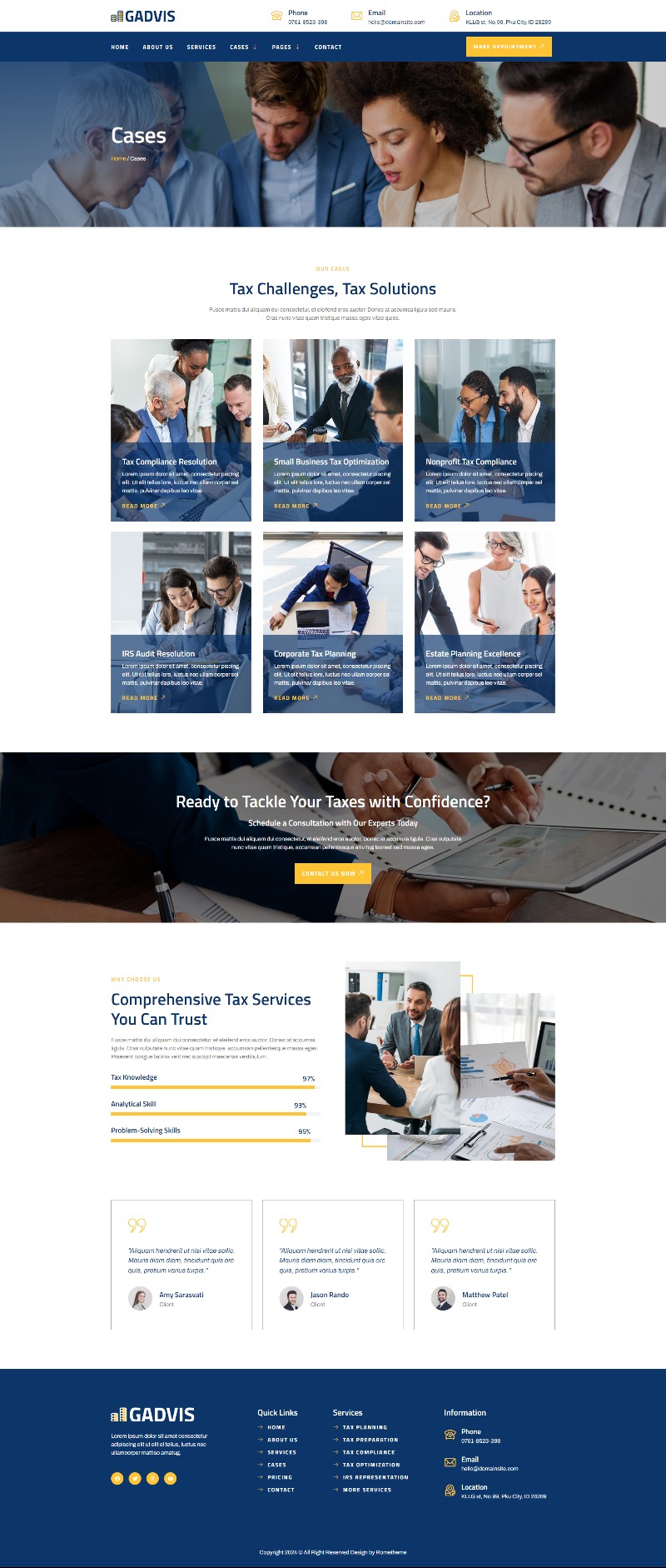 Gadvis - Tax Advisor & Financial Consulting Elementor Template Kit by ...