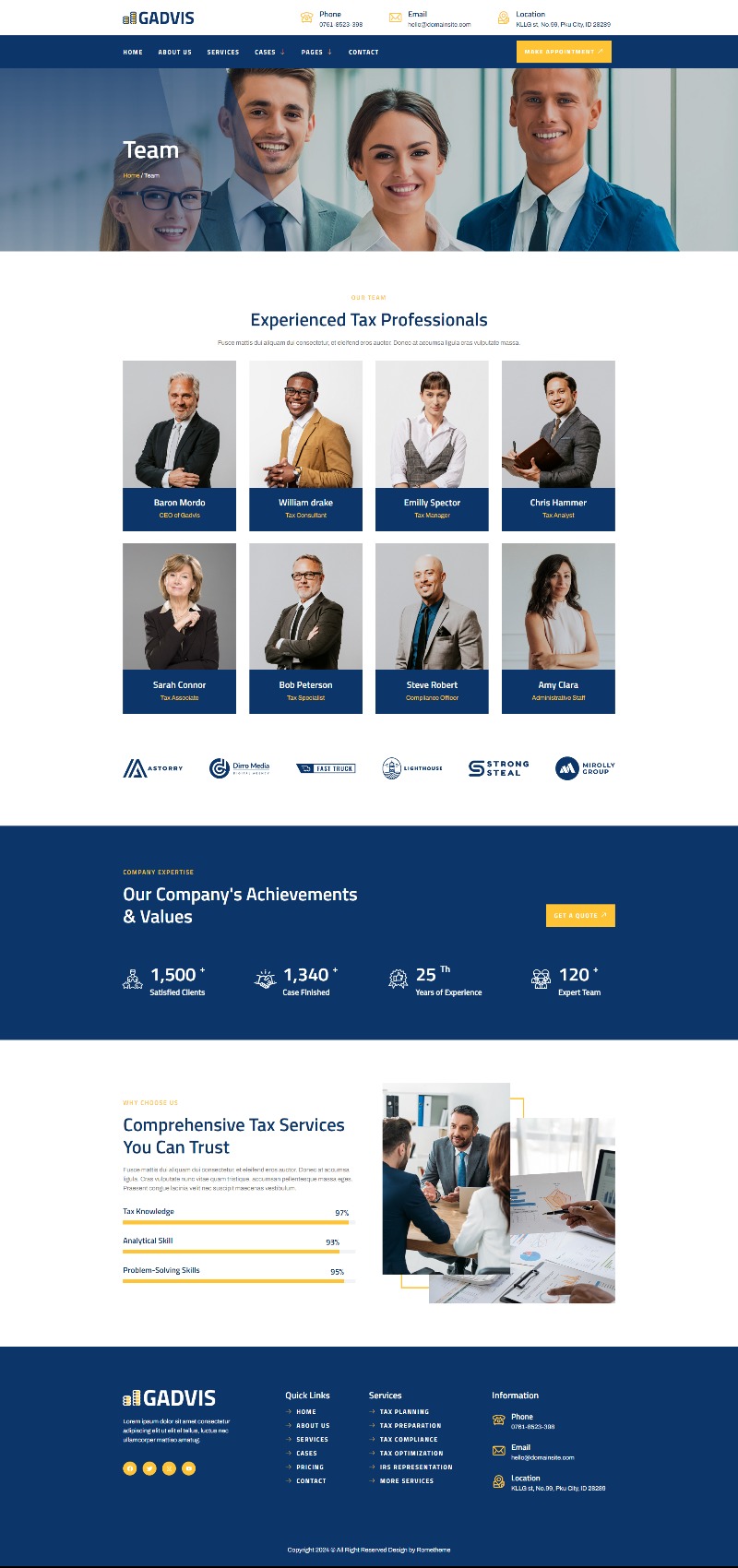 Gadvis - Tax Advisor & Financial Consulting Elementor Template Kit by ...