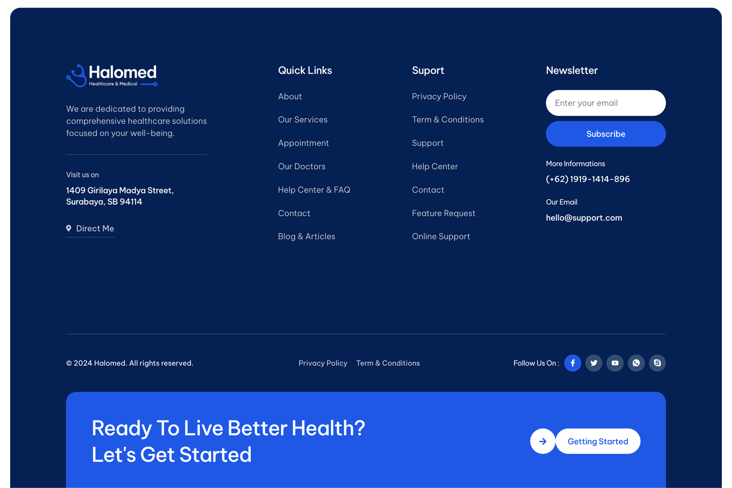 Halomed – Healthcare & Medical Elementor Template Kit by reavationstudio