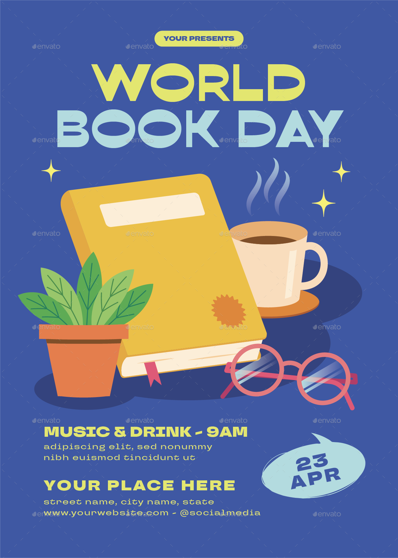 World Book Day Flyer, Print Templates | GraphicRiver