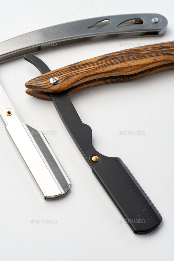 Sharp shaving blade isolated on white background Stock Photo by ...