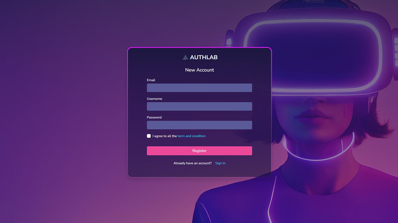Authlab - Responsive Metaverse Authentication Bootstrap Template by Alissio