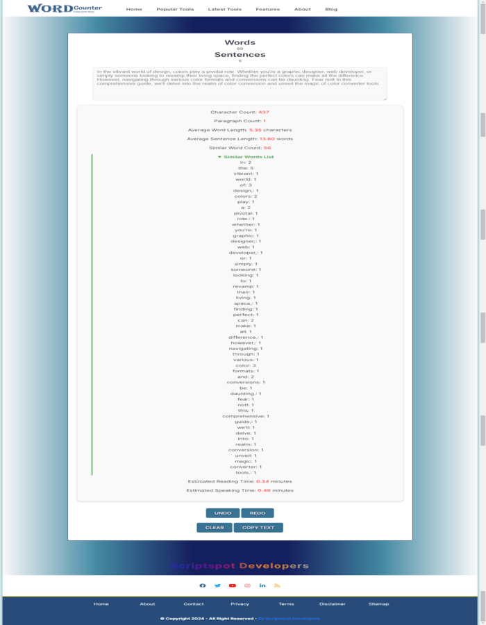 All-in-One Word Counter Tool for Blogger by stylii | CodeCanyon