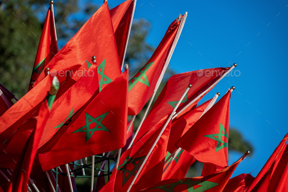 Moroccan Flags View Stock Photo by jkraft5 | PhotoDune