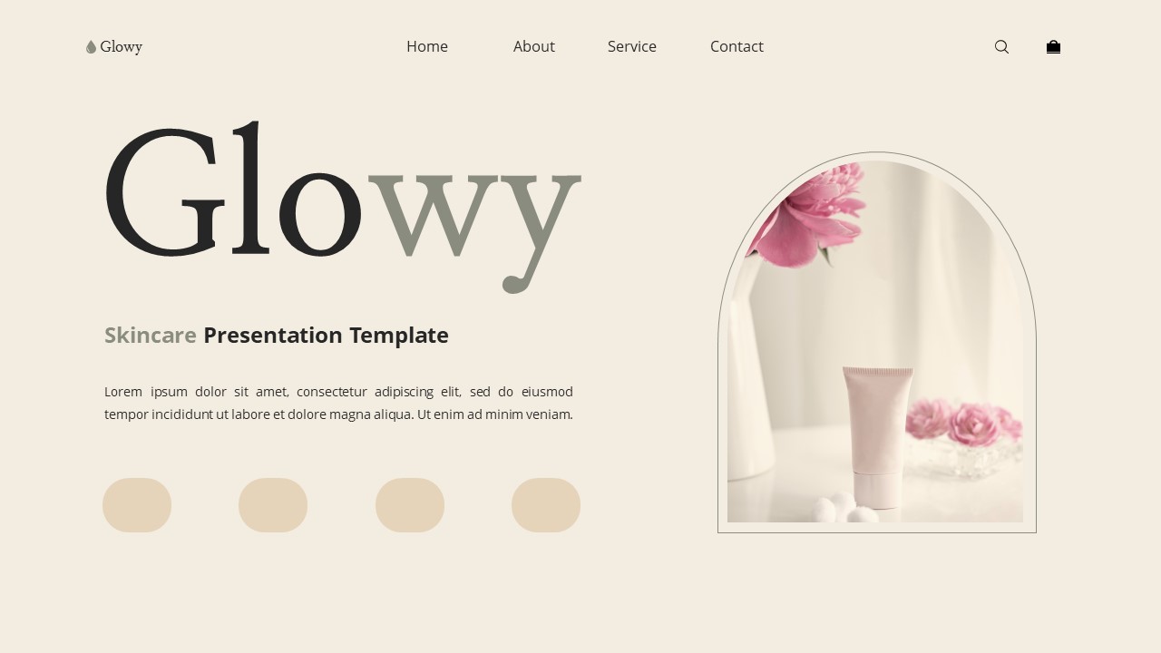 Glowy - Skincare Google Slide Templates, Presentation Templates ...