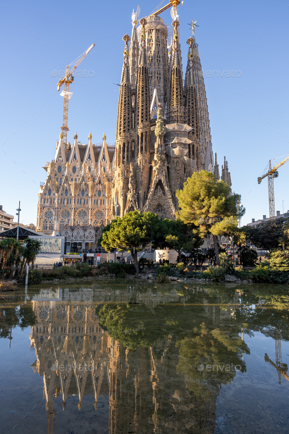 The Nativity Faade of the famous Sagrada Familia Stock Photo by elxeneize