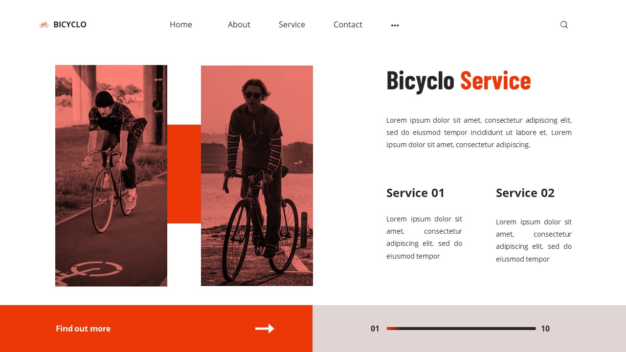 Bicyclo - Bicycle Powerpoint Templates, Presentation Templates ...