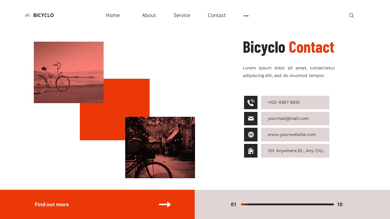 Bicyclo - Bicycle Powerpoint Templates, Presentation Templates ...