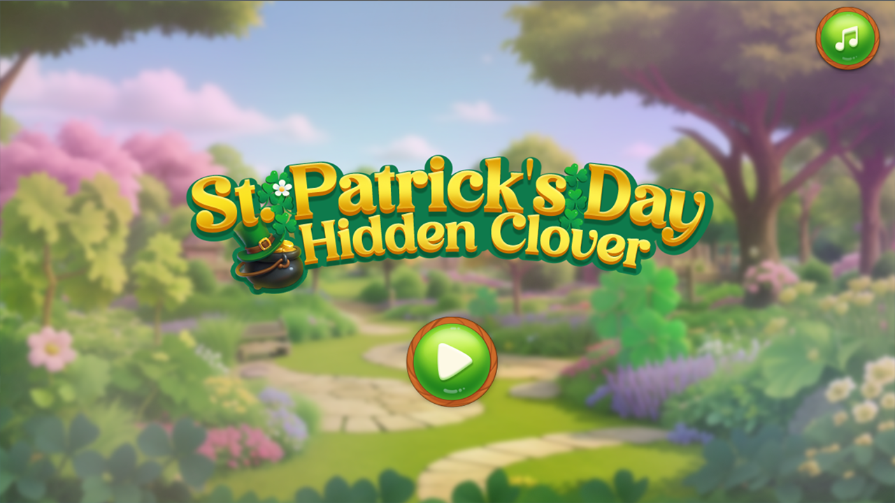 St.Patricks Day Hidden Clover [ Construct 3 , HTML5 ] by Fabboxstudios