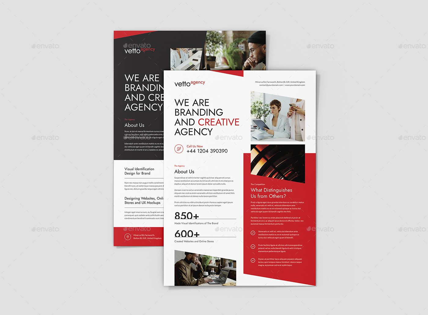Branding Agency Flyer Template, Print Templates | GraphicRiver