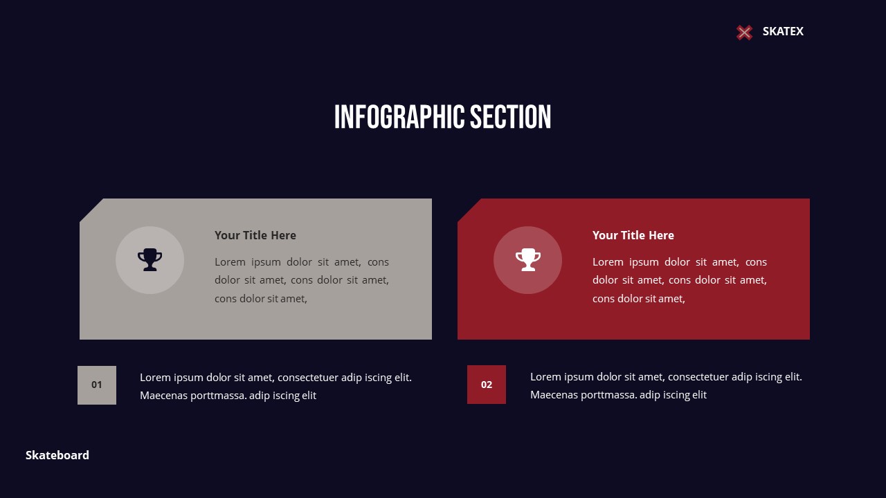 Skatex - Skateboard Google Slide Templates, Presentation Templates