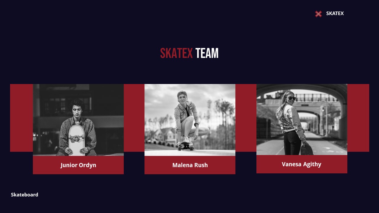 Skatex - Skateboard Google Slide Templates, Presentation Templates