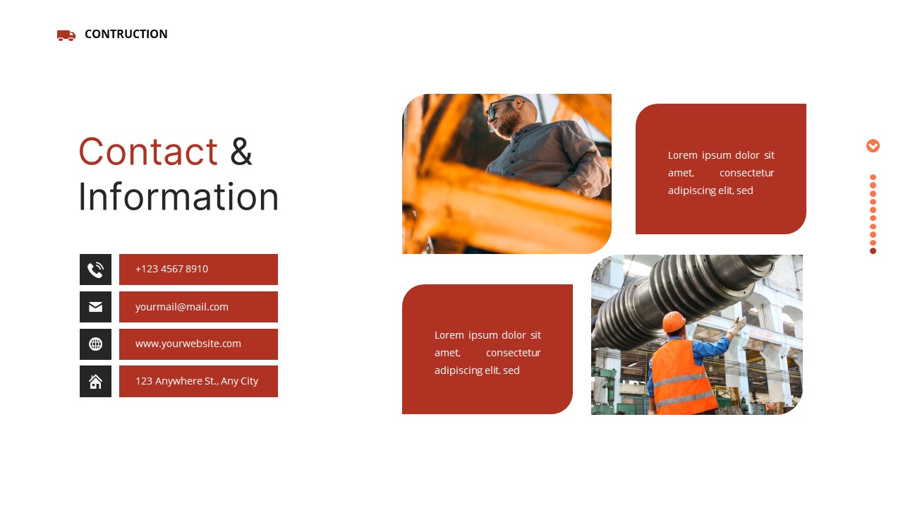 Contruction - Construction Keynote Templates, Presentation Templates