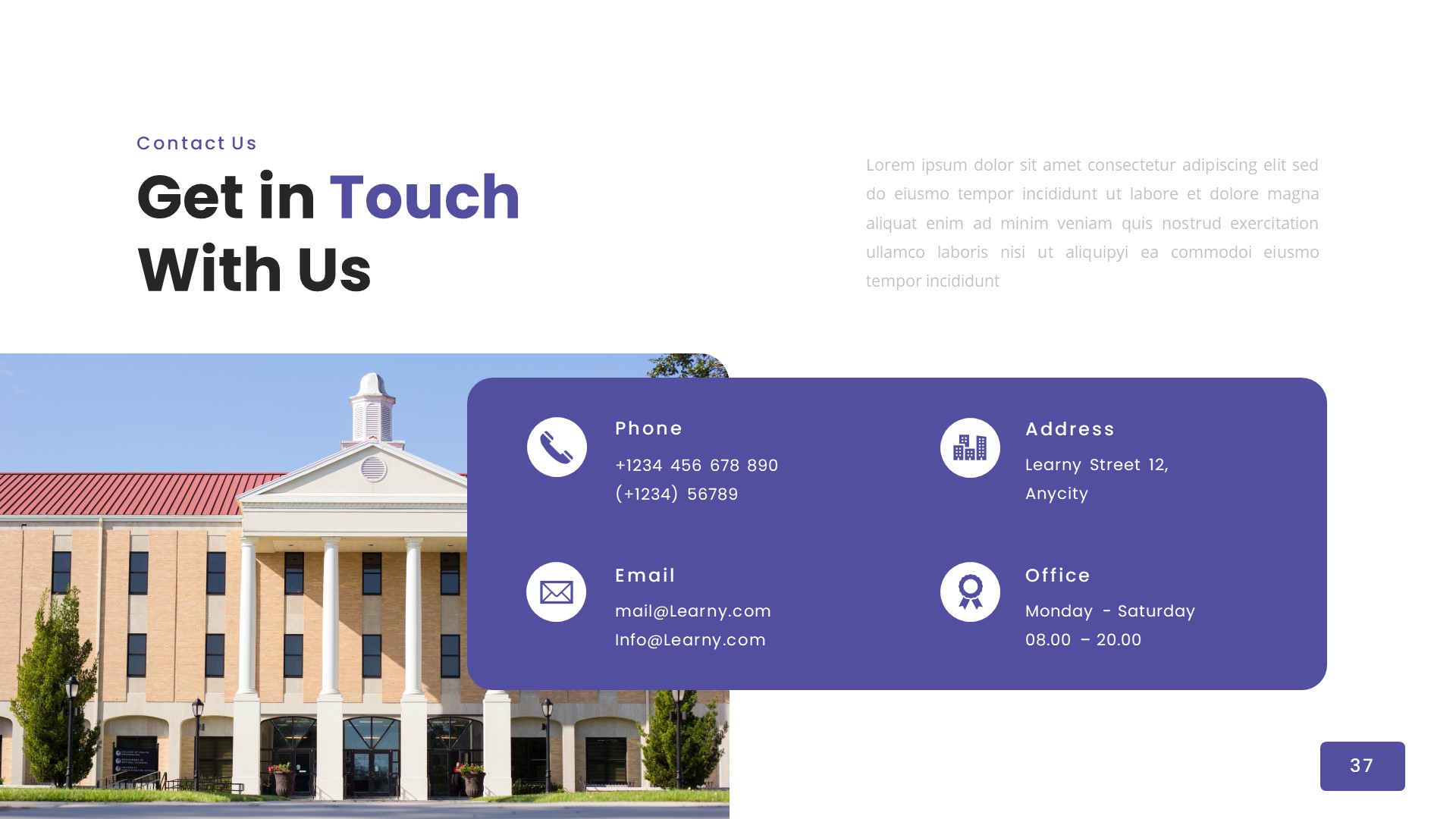 Learny – Education PowerPoint Template, Presentation Templates ...