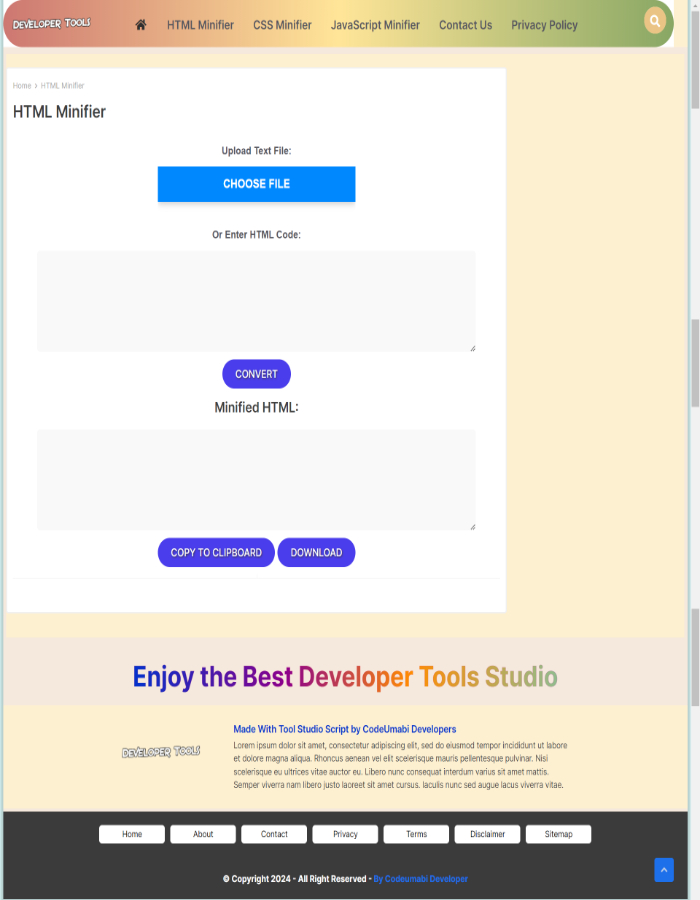 Developer Tools Studio Theme + Tools for Blogger by codeumabi | CodeCanyon