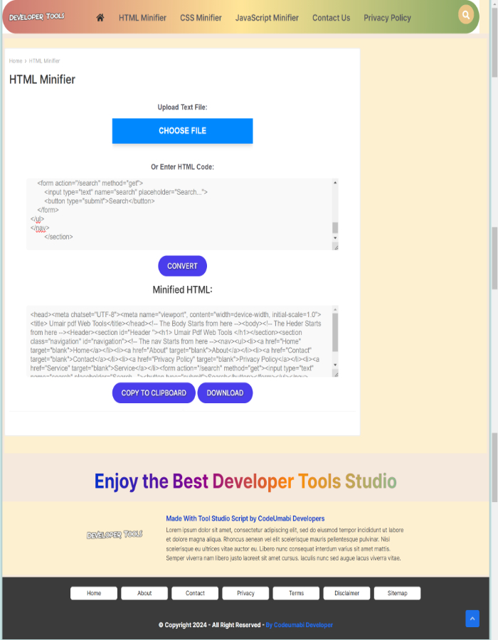 Developer Tools Studio Theme + Tools for Blogger by codeumabi | CodeCanyon