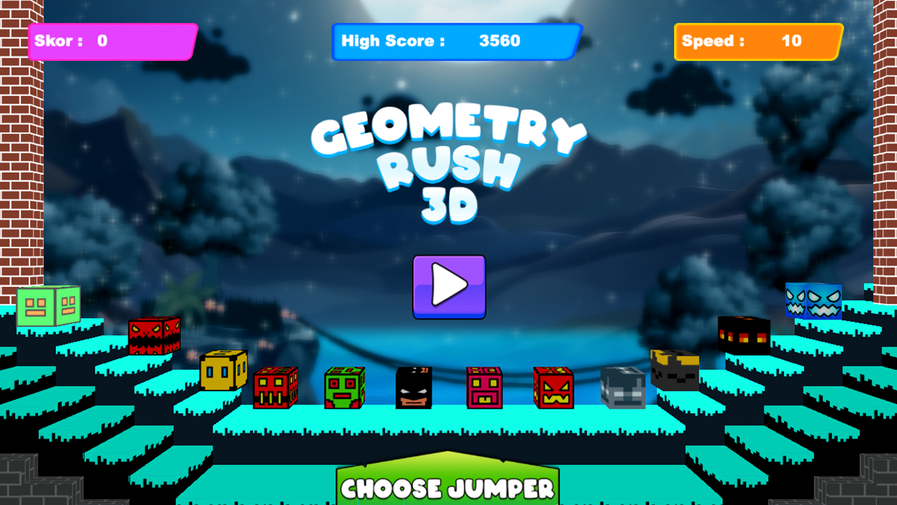Geometry Rush (Construct 3 - HTML5) by neplingamestudio | CodeCanyon