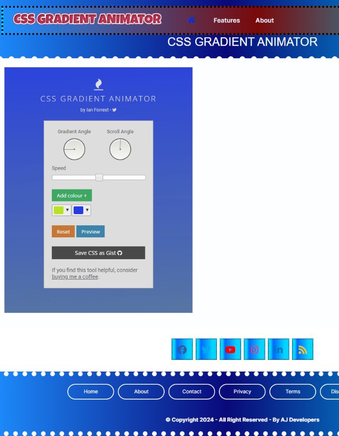 CSS Gradient Animator Theme +Tool For Blogger by CanyonCreatives ...