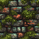 Hand painted mossy stone wall tile texture by VIPspawn | 3DOcean