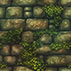 Hand painted mossy stone wall tile texture by VIPspawn | 3DOcean