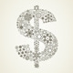 Snowflake Dollar, Vectors | GraphicRiver