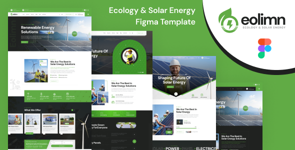 Eolimn - Ecology & Solar Energy Figma Template by Pixydrops | ThemeForest