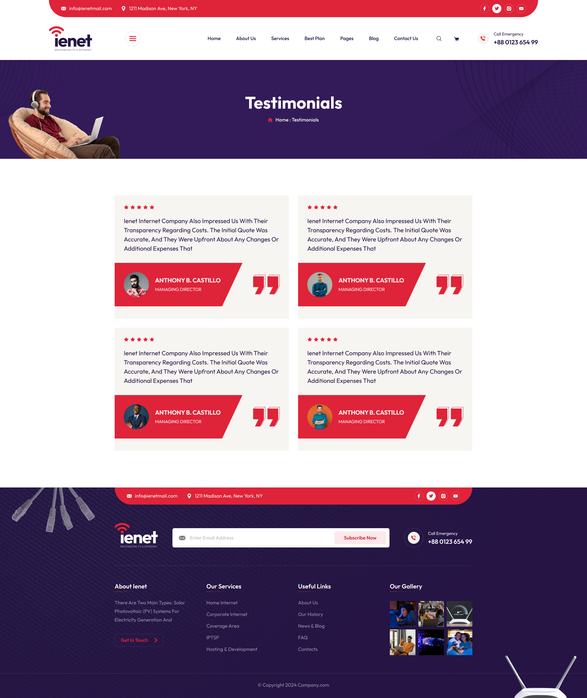 Ienet - Broadband TV & Internet Figma Template by Pixydrops | ThemeForest