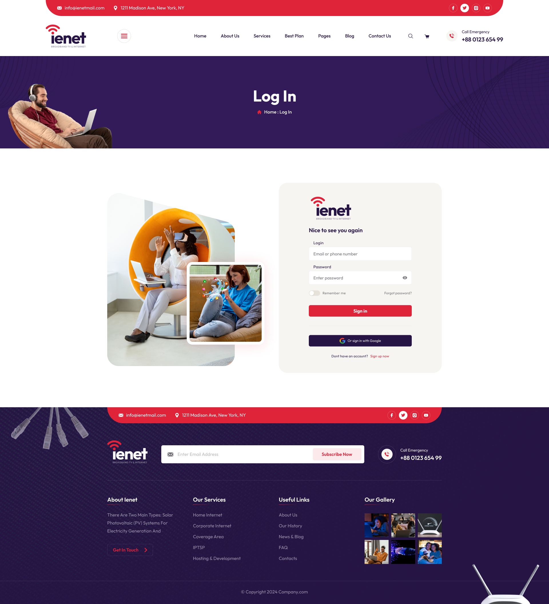 Ienet - Broadband TV & Internet Figma Template by Pixydrops | ThemeForest