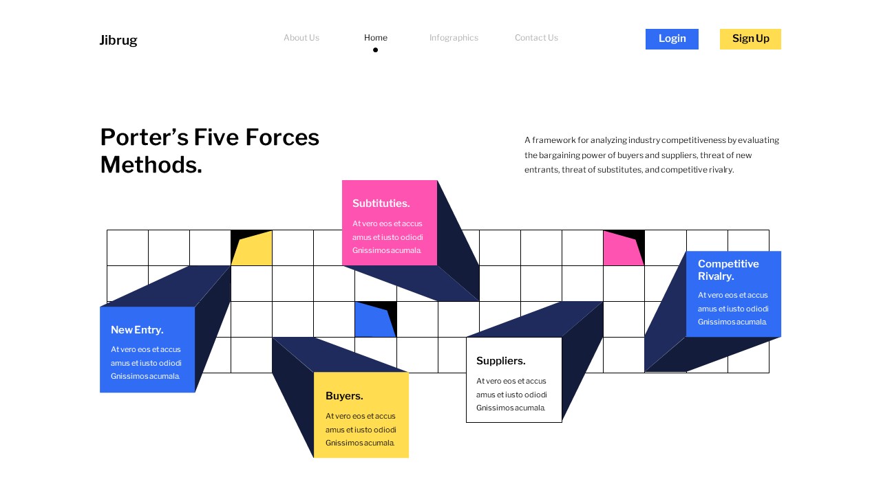 Modern Business Framework Methods Presentation, Presentation Templates