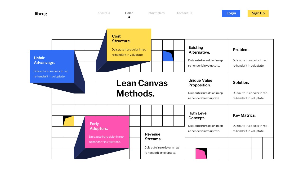 Modern Business Framework Methods Presentation, Presentation Templates