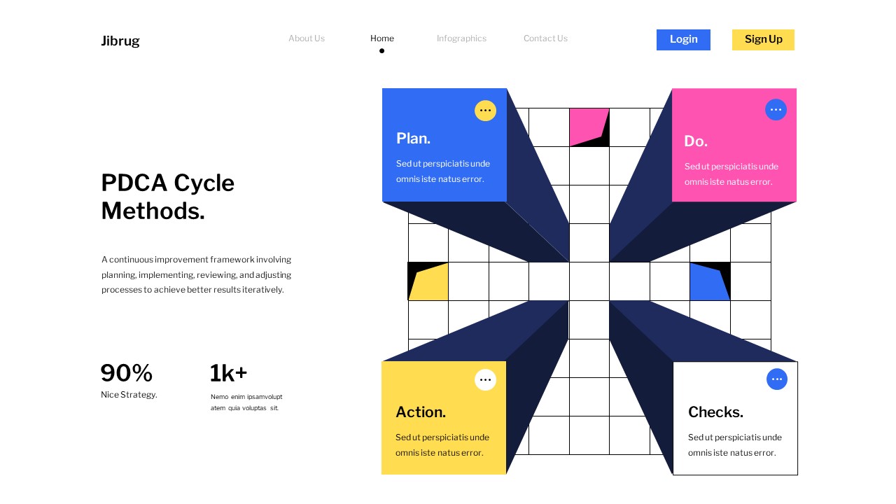 Modern Business Framework Methods Presentation, Presentation Templates