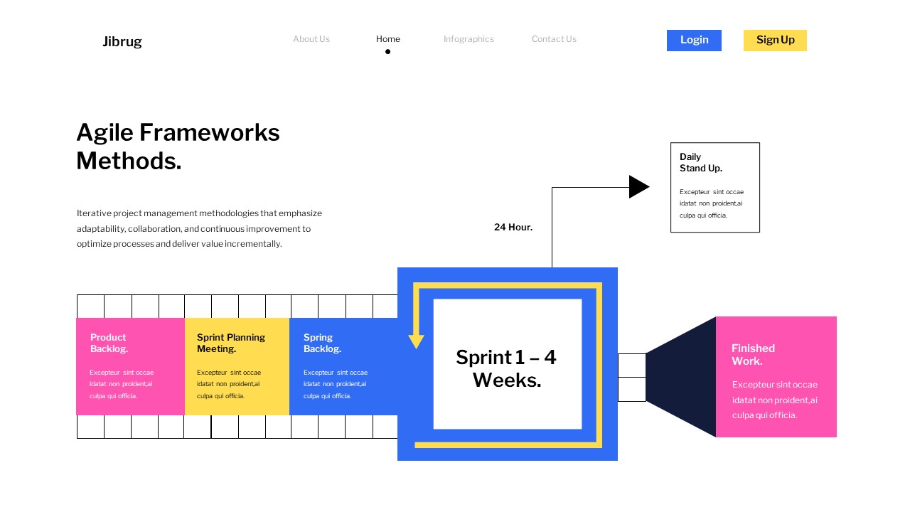 Modern Business Framework Methods Presentation, Presentation Templates