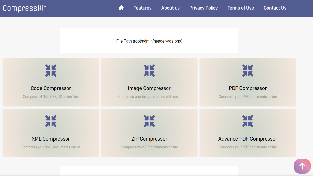 Compress Kit - All in One [Pdf, Image, Code, XML, ZIP] Compresser by codeumabi