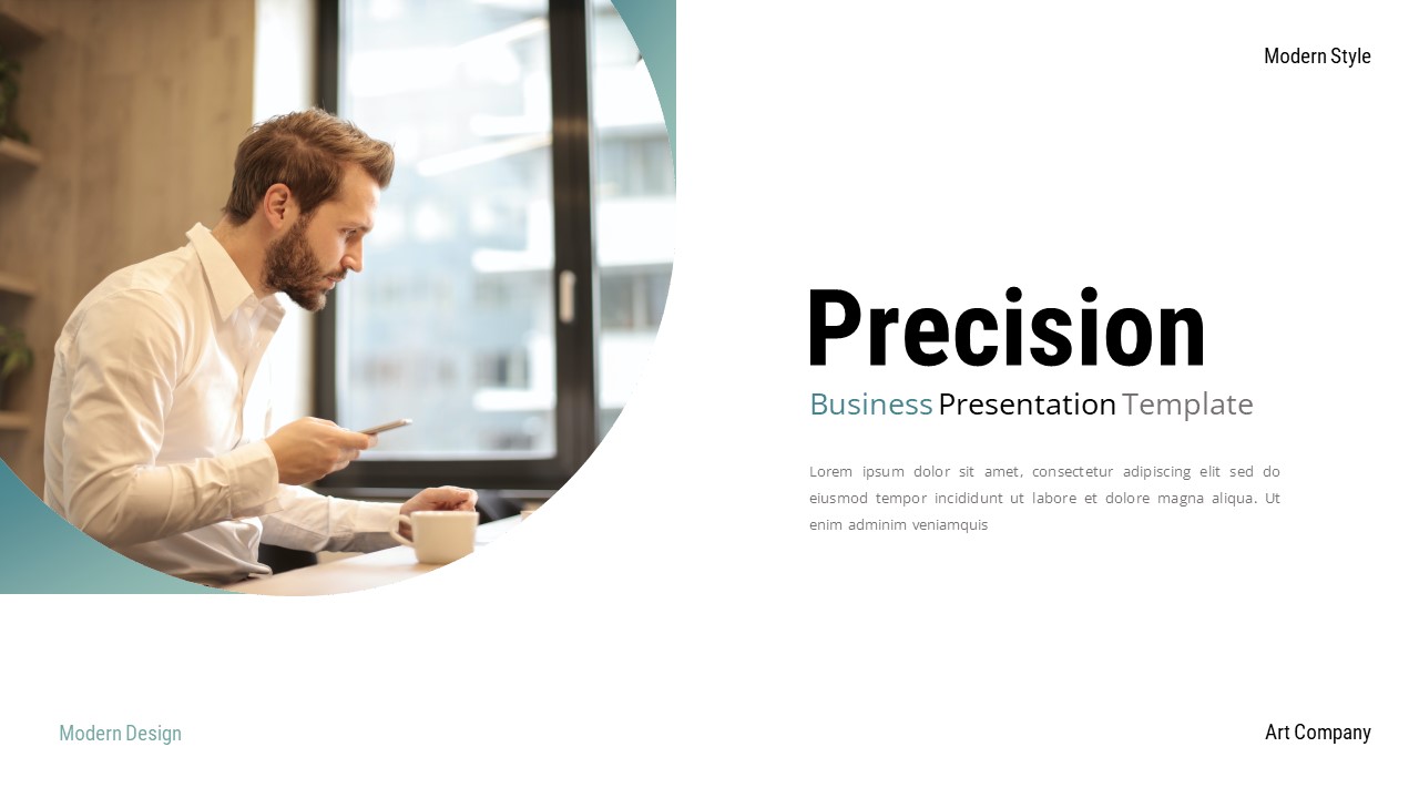 Precision - Modern Business Keynote Template, Presentation Templates