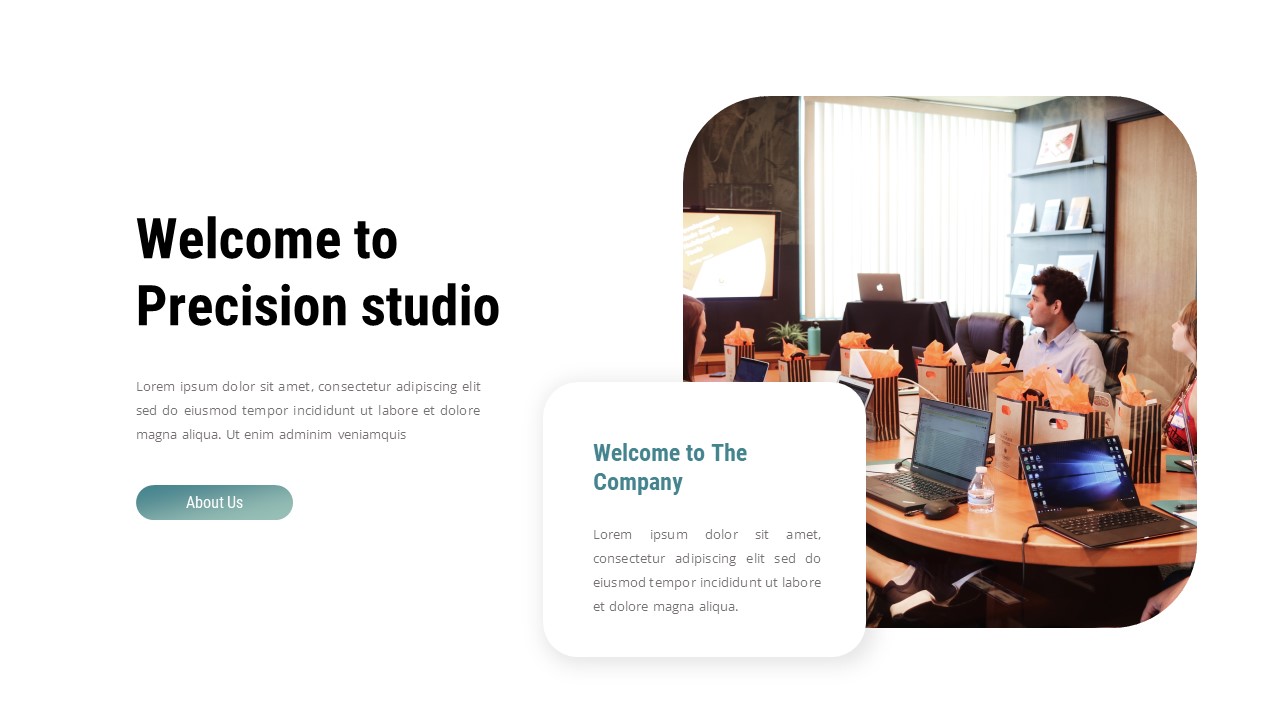 Precision - Modern Business Keynote Template, Presentation Templates