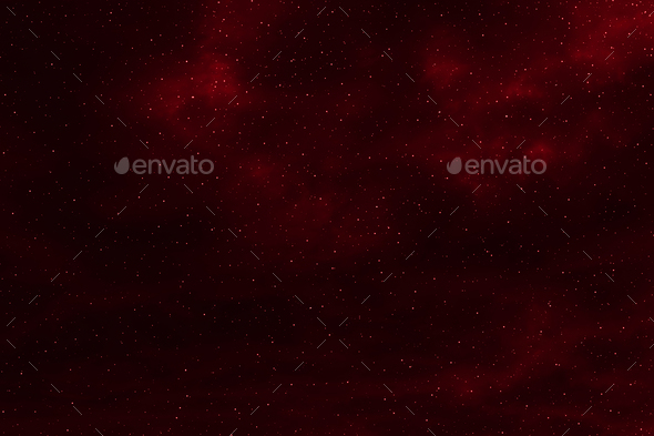 Red night sky galaxy background. Starry night sky. Stock Photo by ...