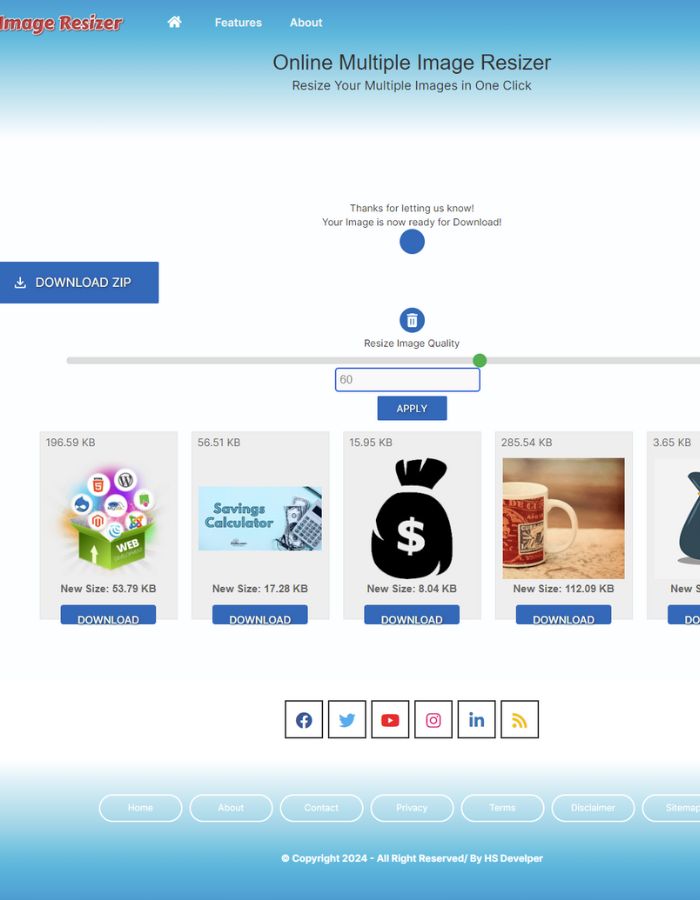 Multiple Image Resizer Theme + Tool For Blogger by CodeMaster06 ...
