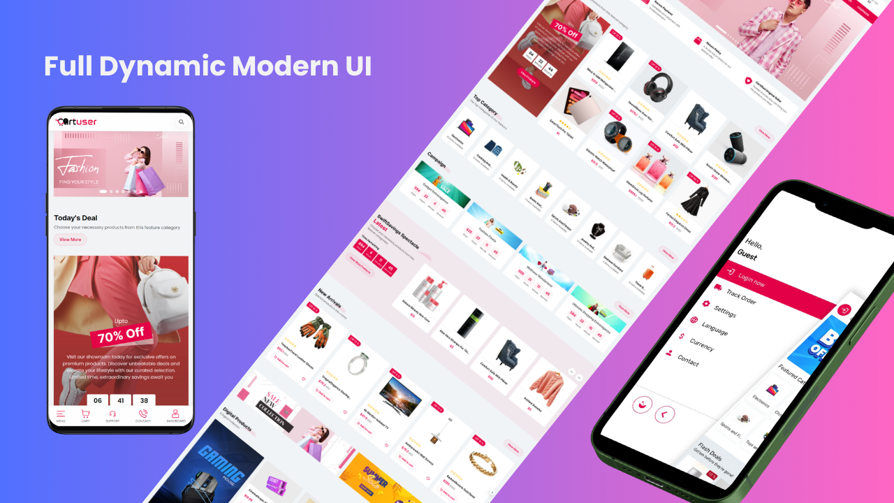 CartUser Multi-Vendor E-commerce - Complete eCommerce Mobile App, Web, Admin and Seller Panel by ...