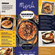 Arabian Menu Board, Print Templates | GraphicRiver